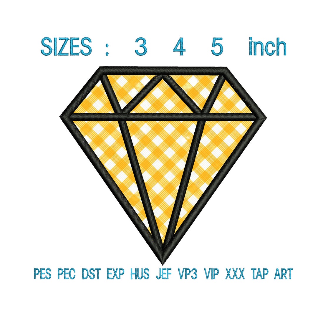 Diamond Applique Embroidery Design, Diamond Applique Embroidery Machine ...