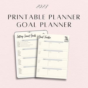 Goal Setting Action Plan | Goal Setting Worksheet | Goal Planner ...