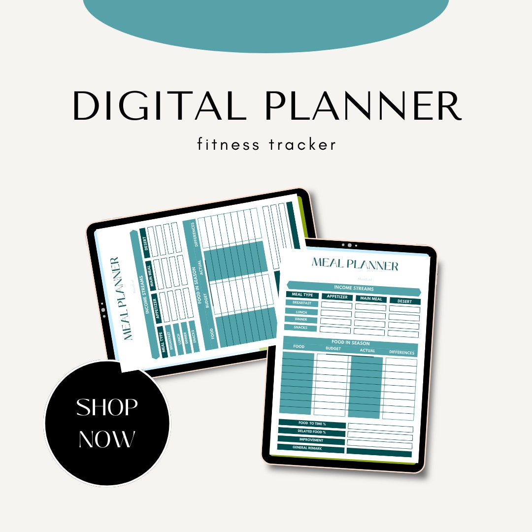 Weekly Meal Planner & Grocery List Printable PDF | Meal Prep | Menu ...