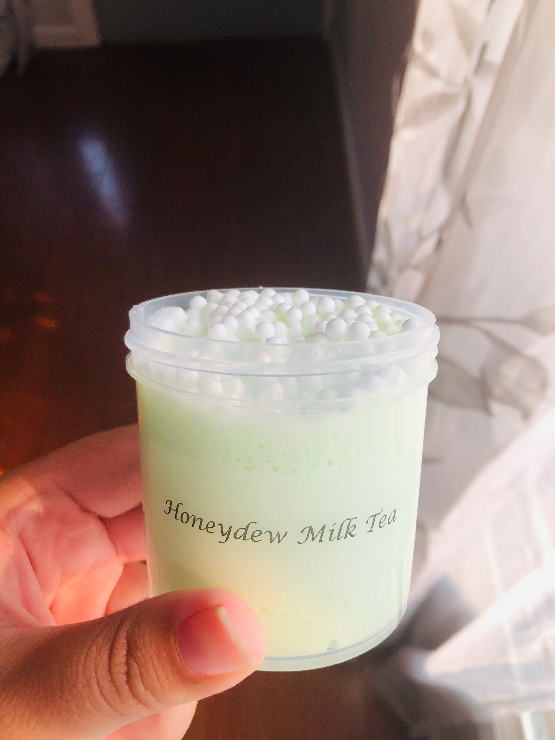 Honeydew Milk Tea Slime - Etsy