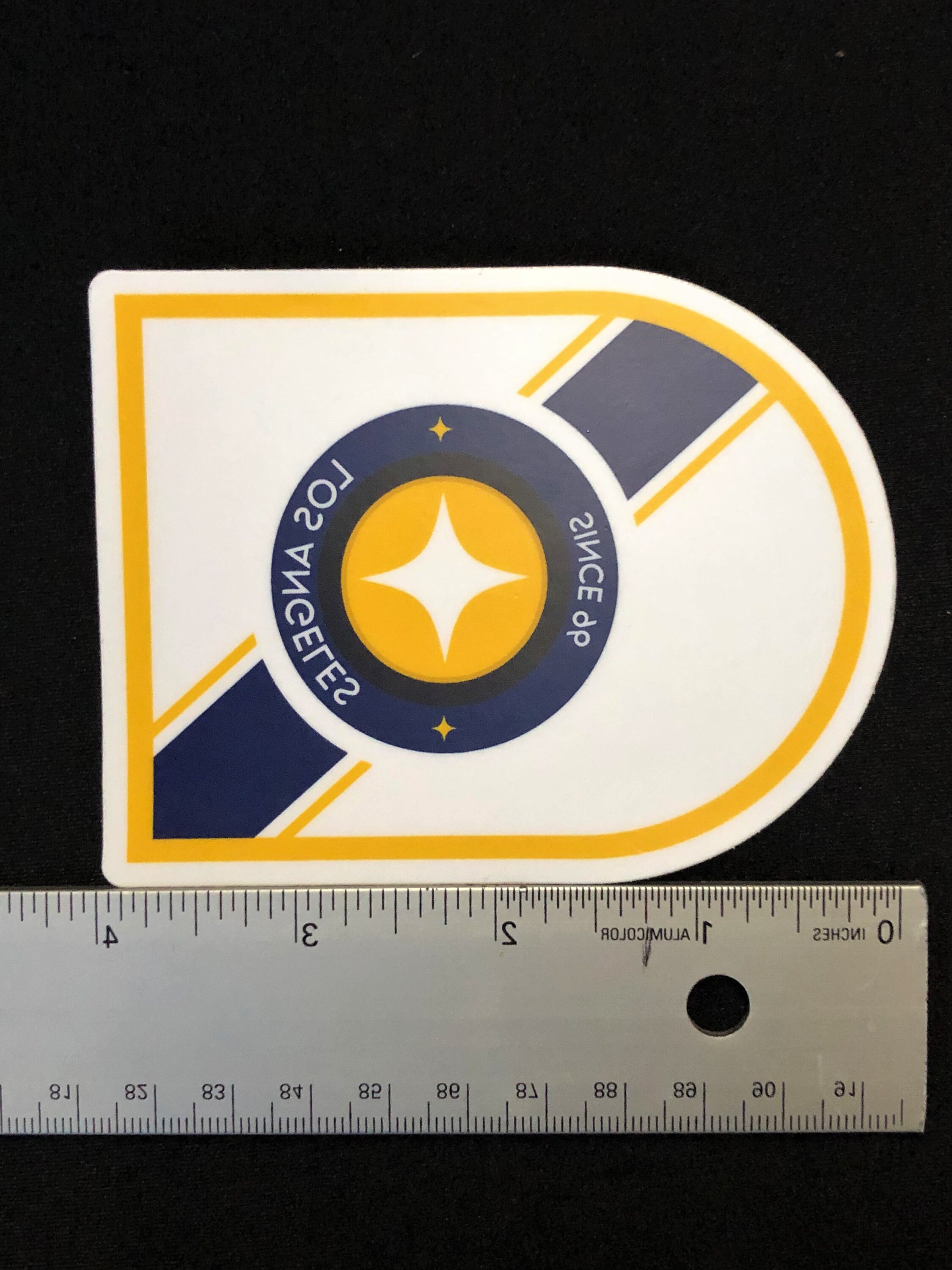 Sash LA Soccer Crest Die Cut Vinyl Sticker - Etsy