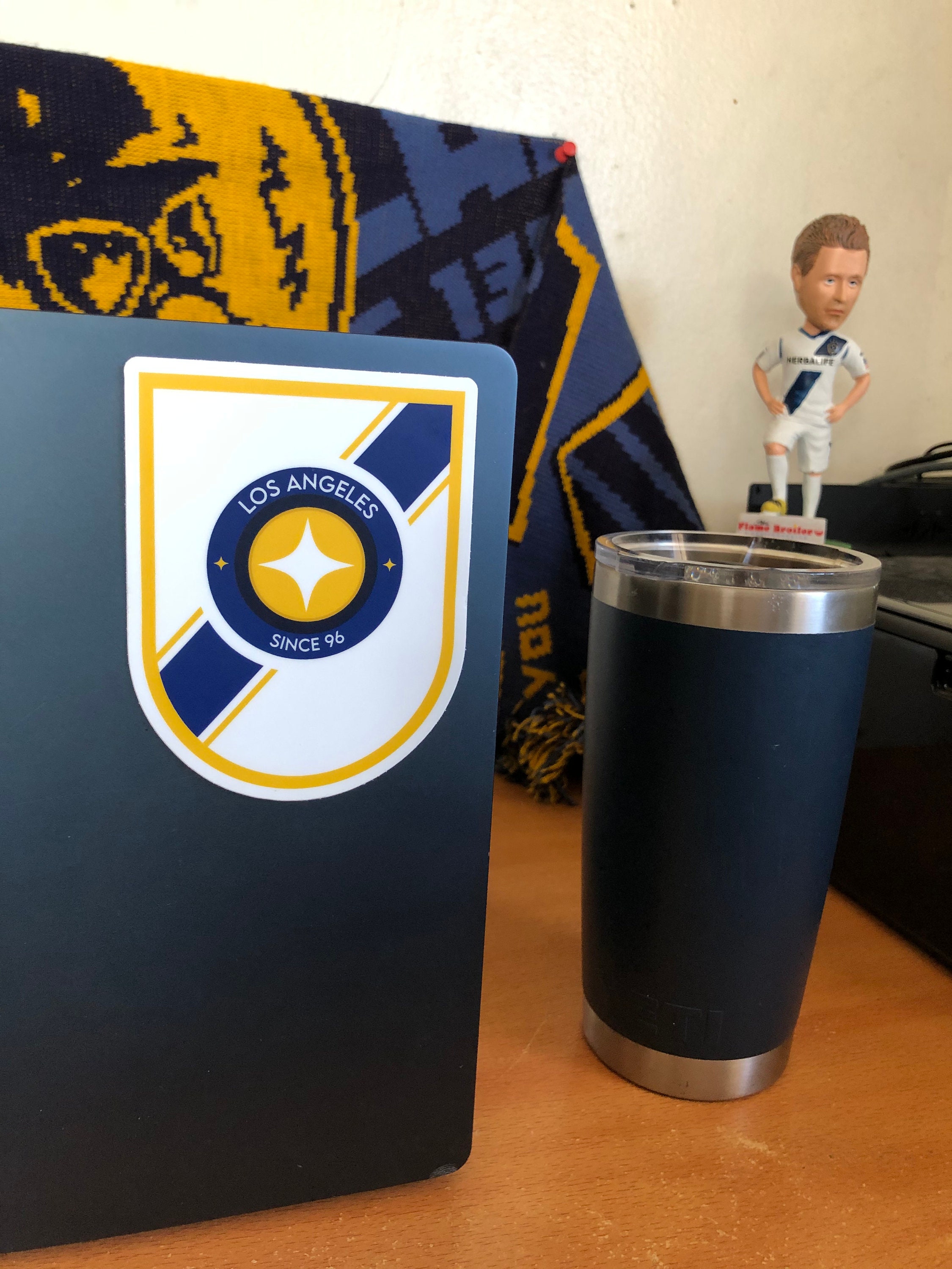 Sash LA Soccer Crest Die Cut Vinyl Sticker - Etsy