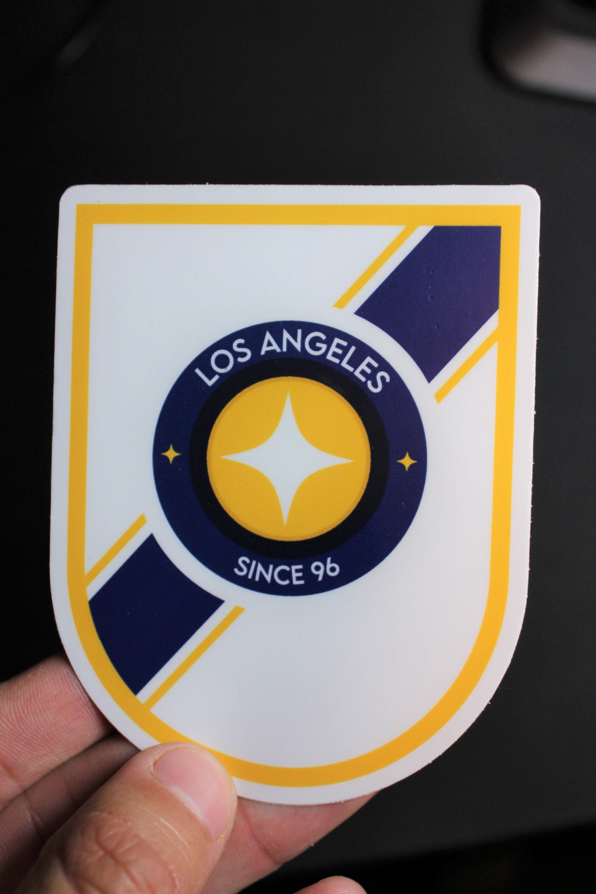 Sash LA Soccer Crest Die Cut Vinyl Sticker - Etsy