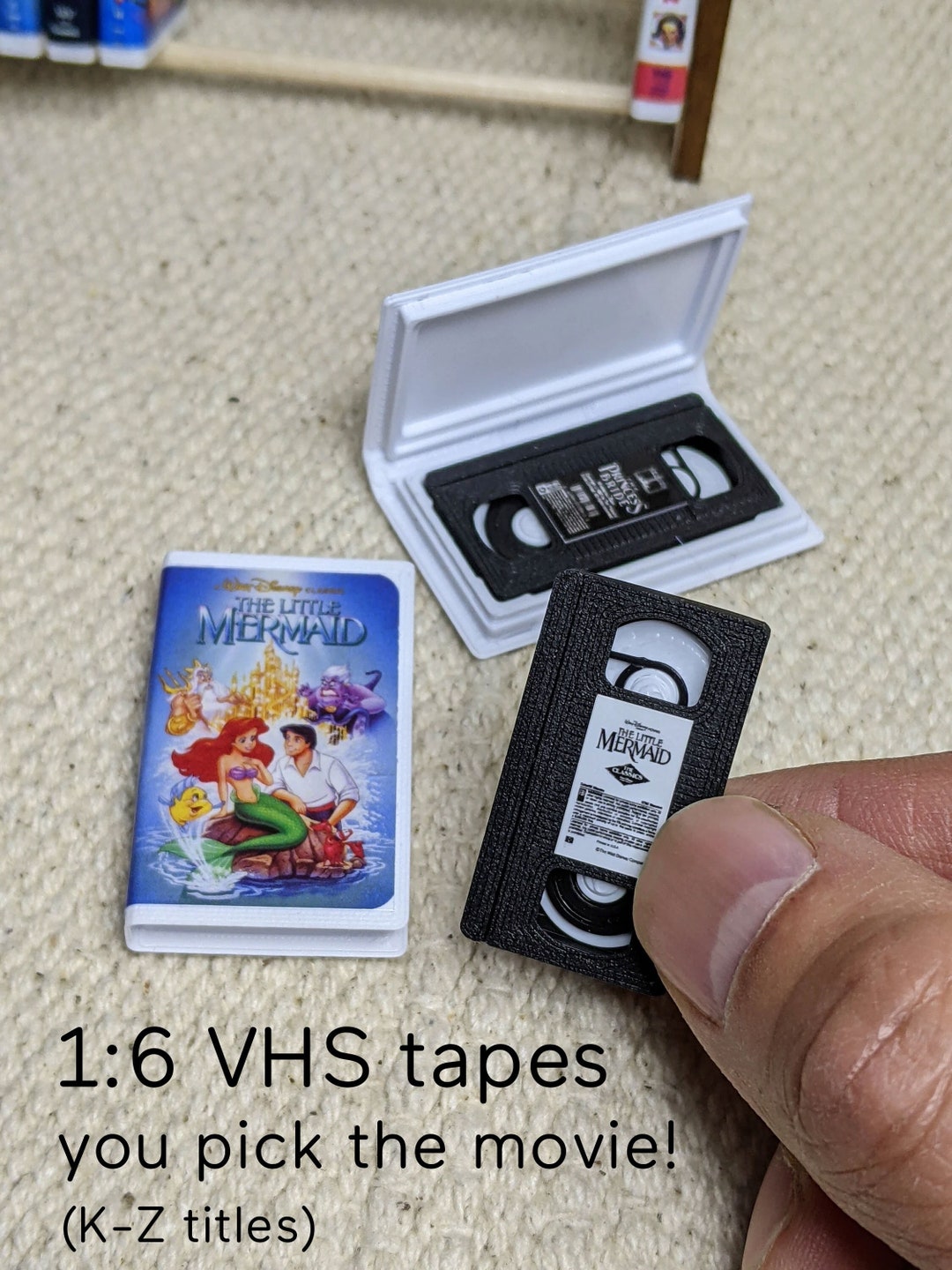 Mini 1:6 VHS (K-Z Titles) Tapes Choose the Movie! Retro Miniatures 80's Movies in Sixth Scale ...