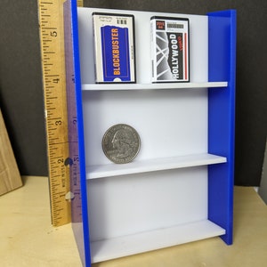 Mini Video Rental Store Display Shelf for 1:6 Scale Tapes, Mini VHS ...