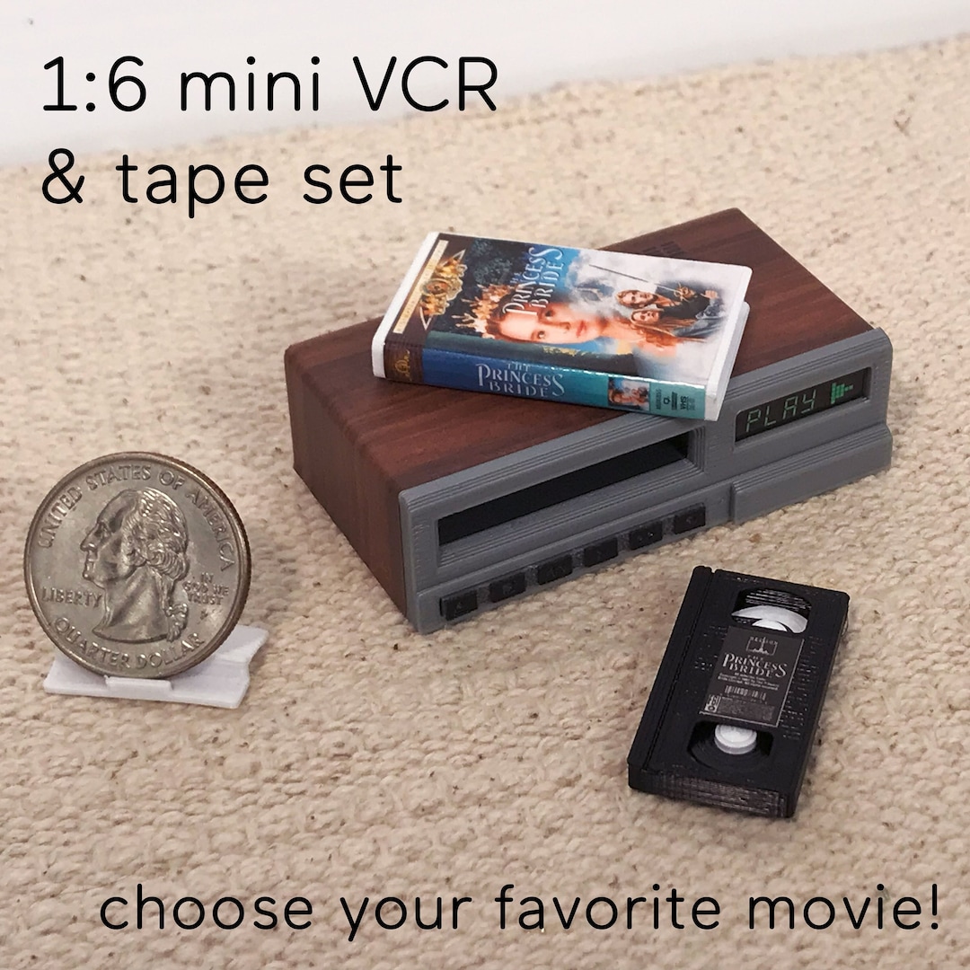 1:6 Scale VCR + Video Set, You Pick the Movie! Retro 80's 90's Movie ...