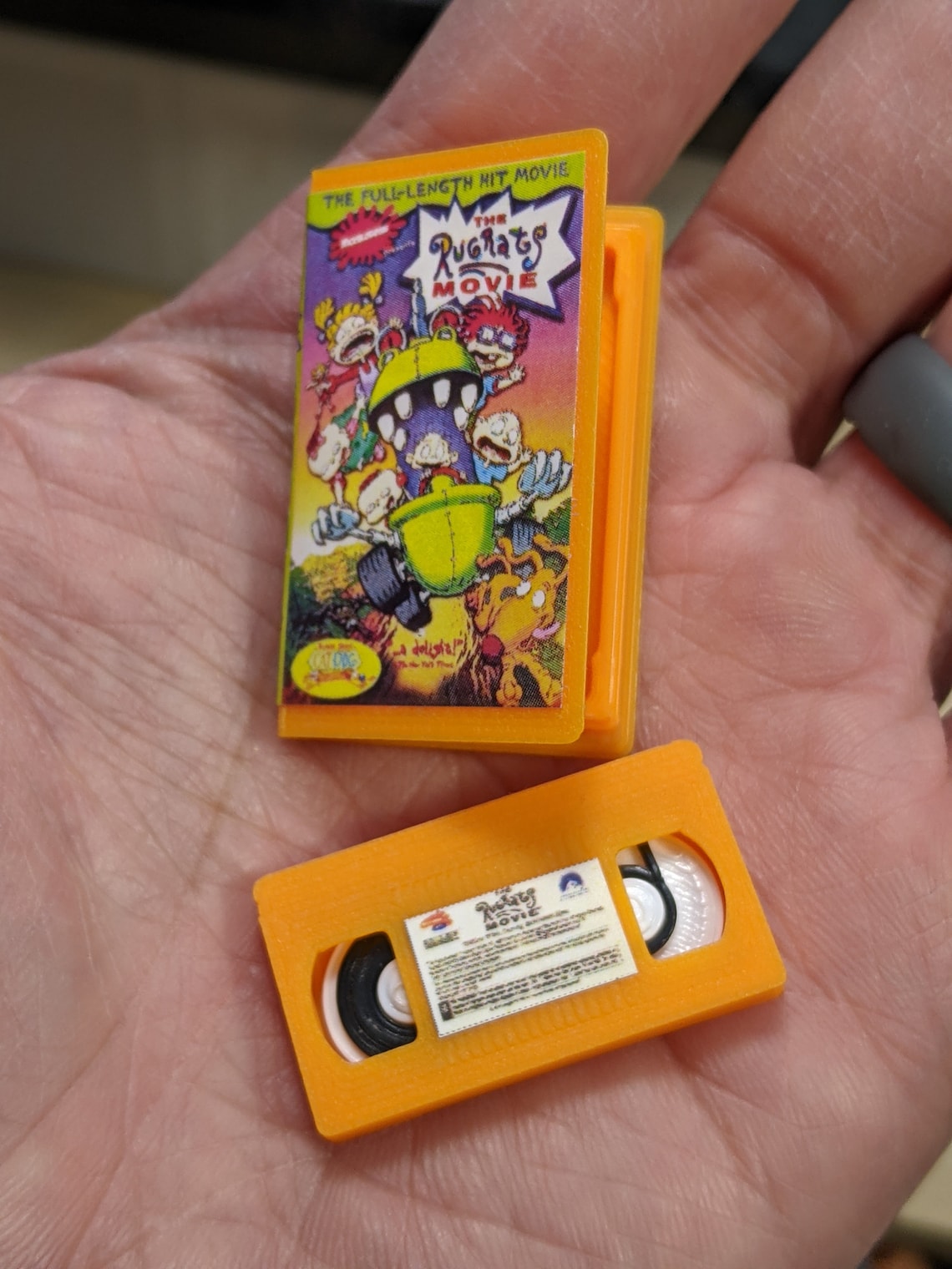 Miniature Orange VHS Tapes 1/6 Scale and 1/12 Scale - Etsy