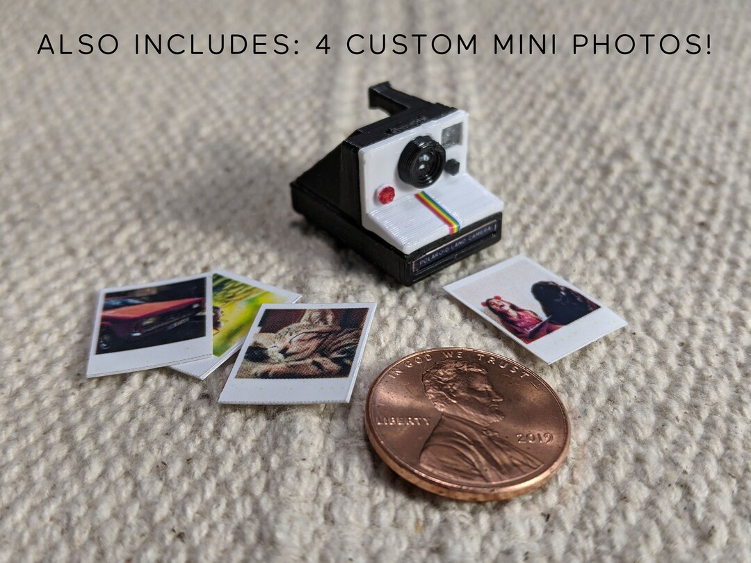 1:6 Scale Instant Camera PLUS 4 Custom Pictures! Custom Photos for ...