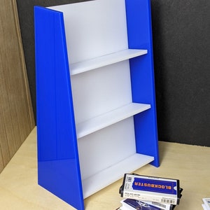 Mini Video Rental Store Display Shelf for 1:6 Scale Tapes, Mini VHS ...