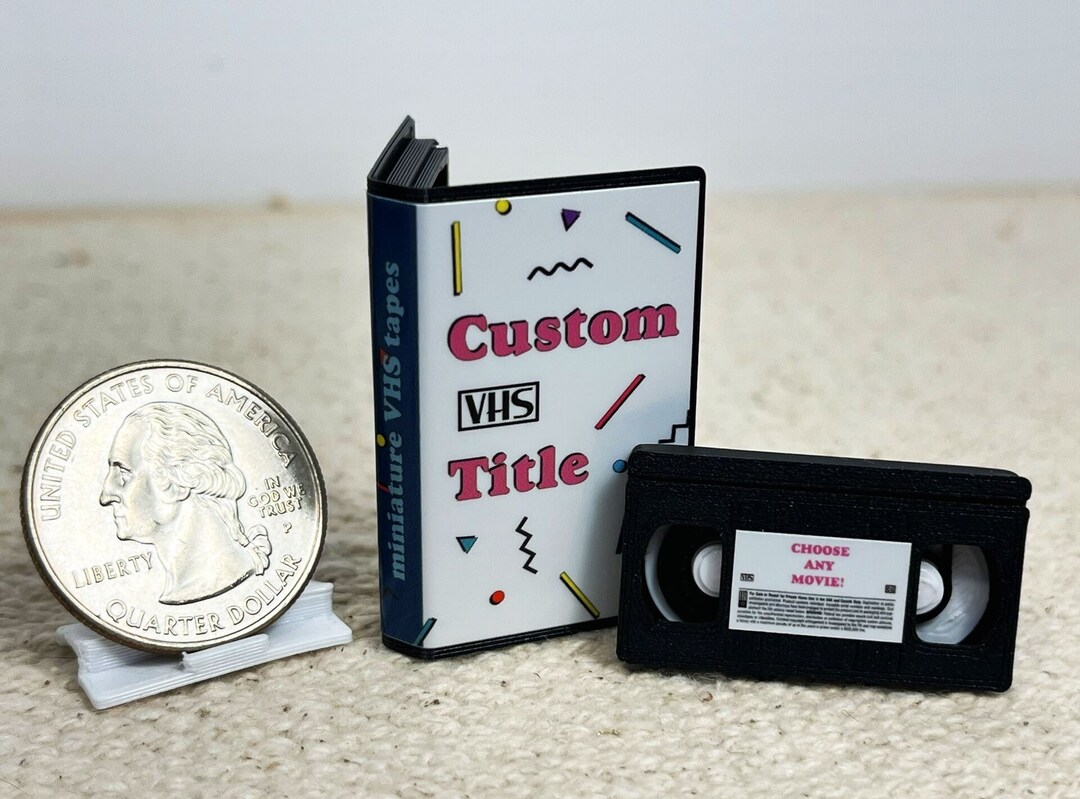 Custom Miniature VHS Tape, Put Your Favorite Video Tape Inside Your ...