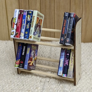 Mini 1:6 VHS (K-Z Titles) Tapes Choose the Movie! Retro Miniatures 80's ...