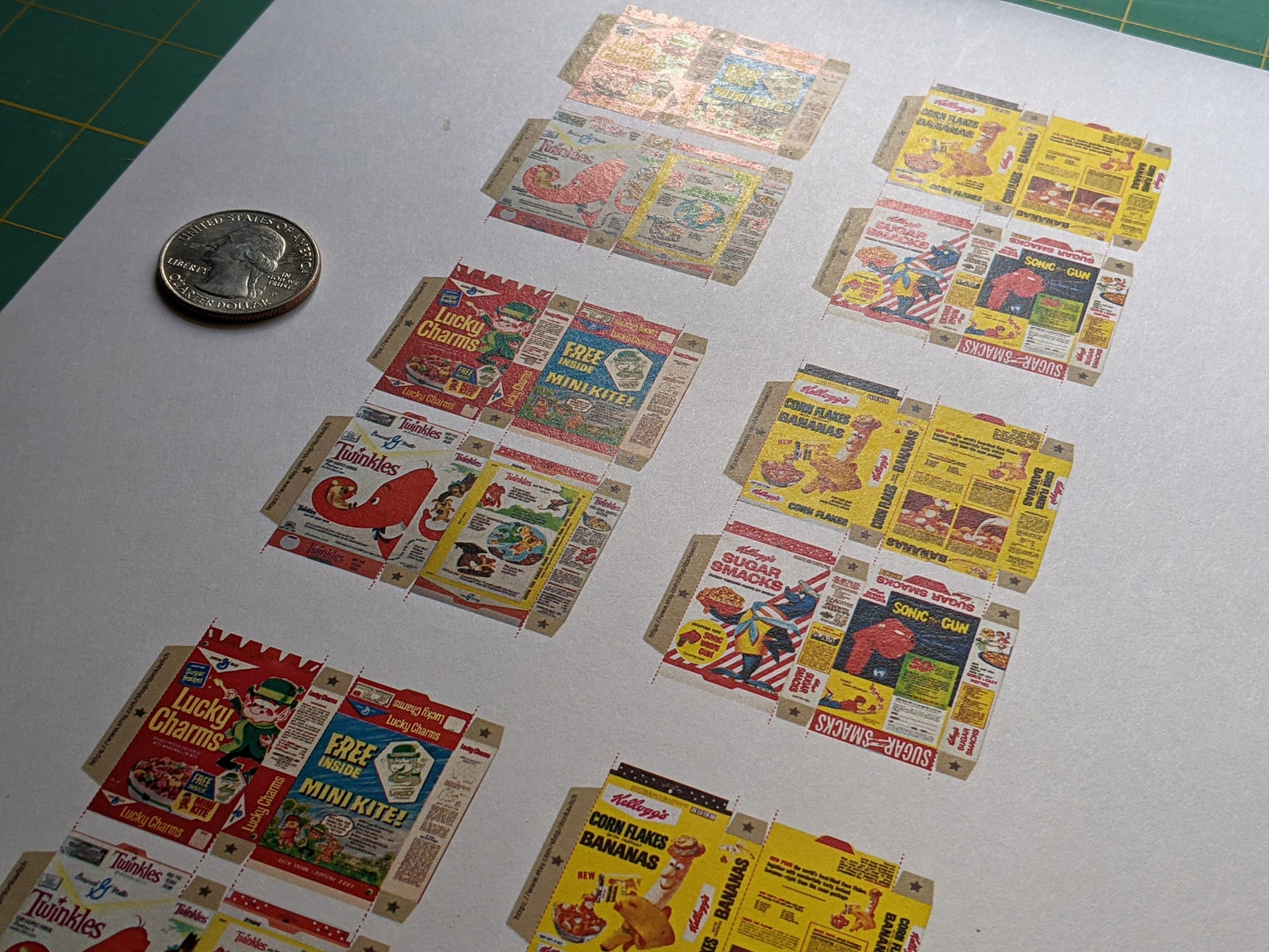 Vintage Cereal Boxes PDF Printable DIY Template Miniatures - Etsy