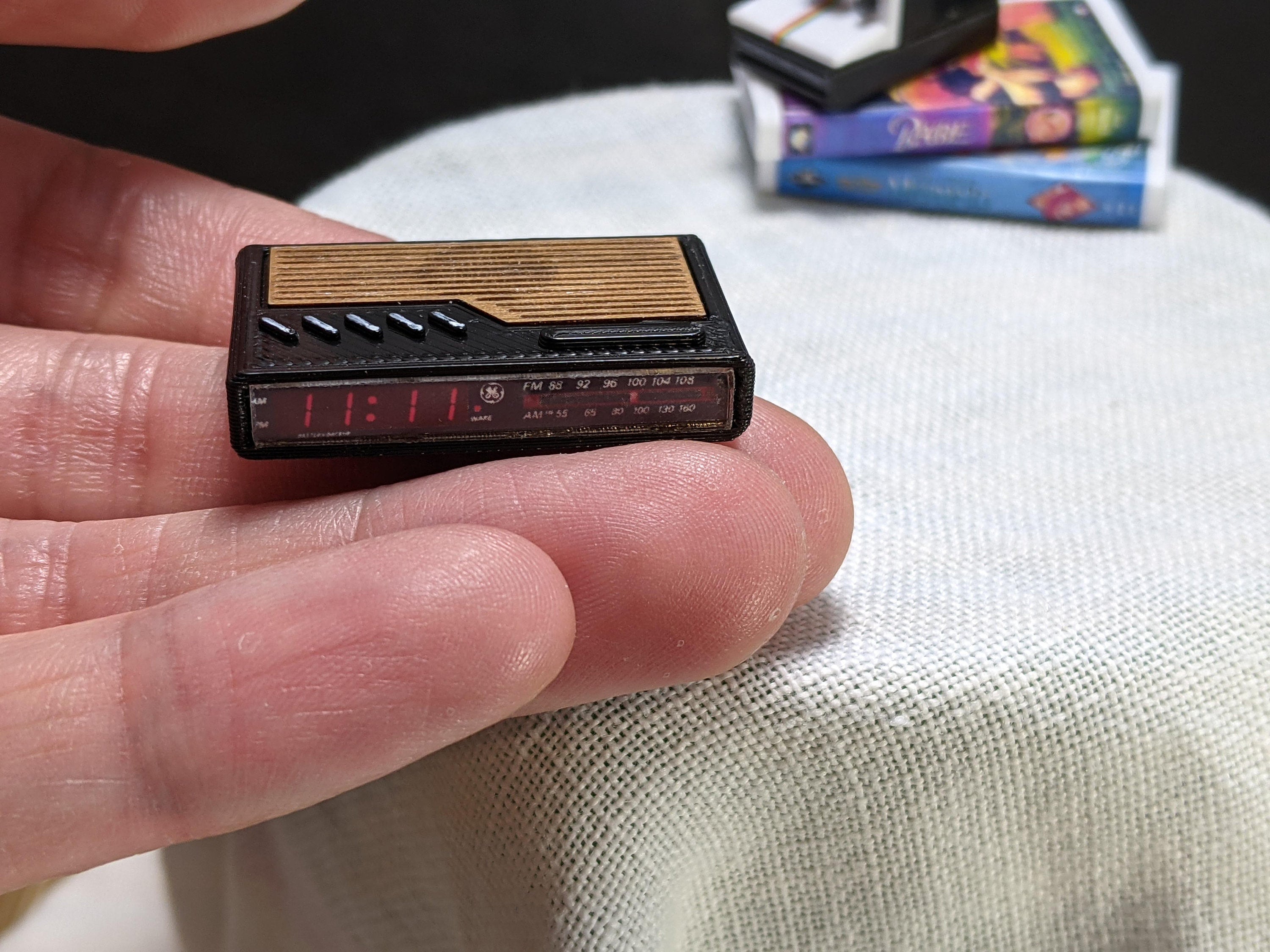 Mini 80's Alarm Clock Radio Retro Miniatures - Etsy