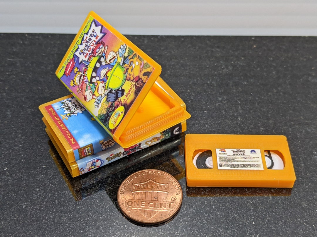 Miniature Orange VHS Videotapes, 1/6 Scale and 1/12 Scale - Etsy