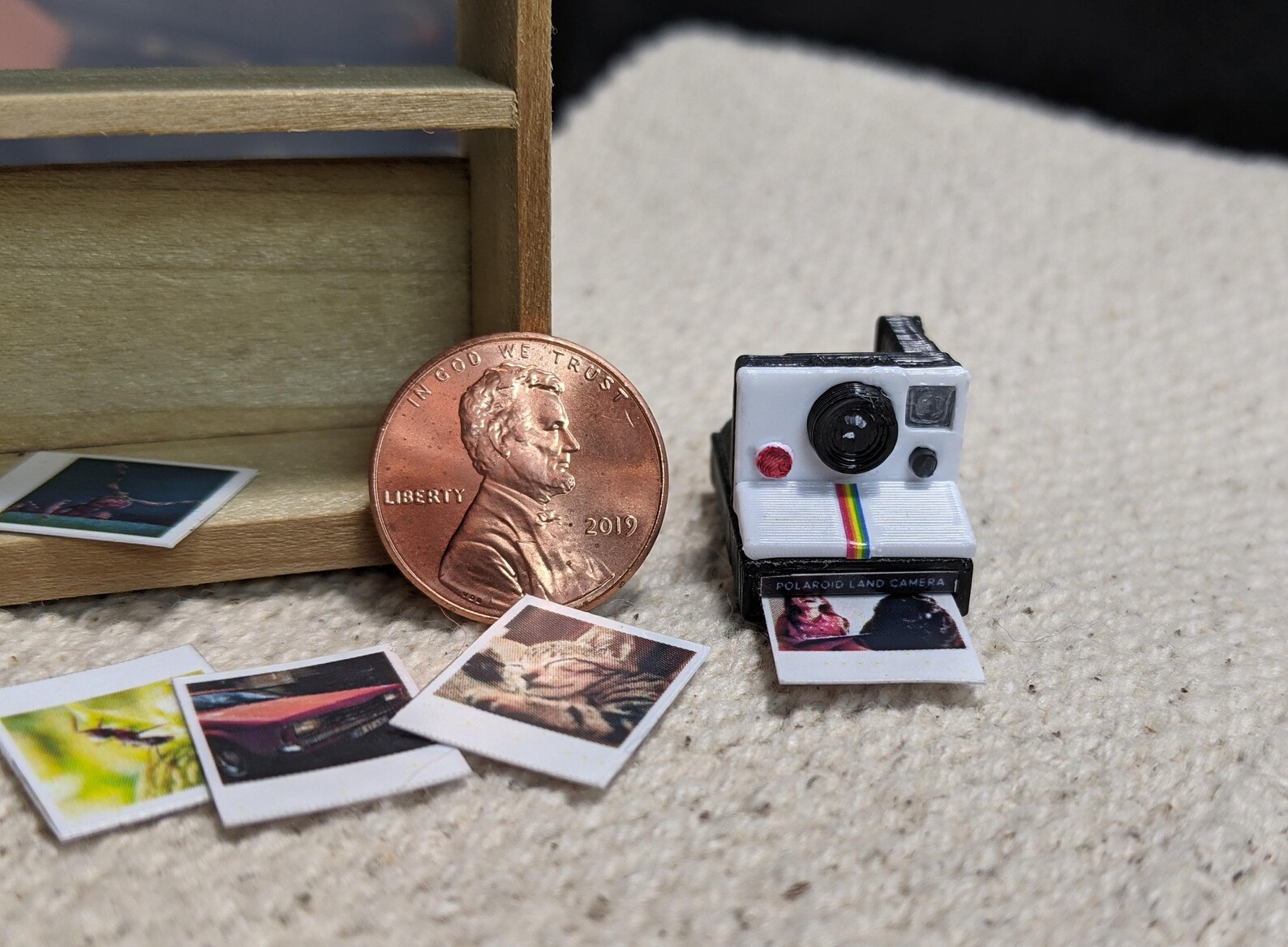 1:6 Scale Instant Camera PLUS 4 Custom Pictures Custom Photos - Etsy