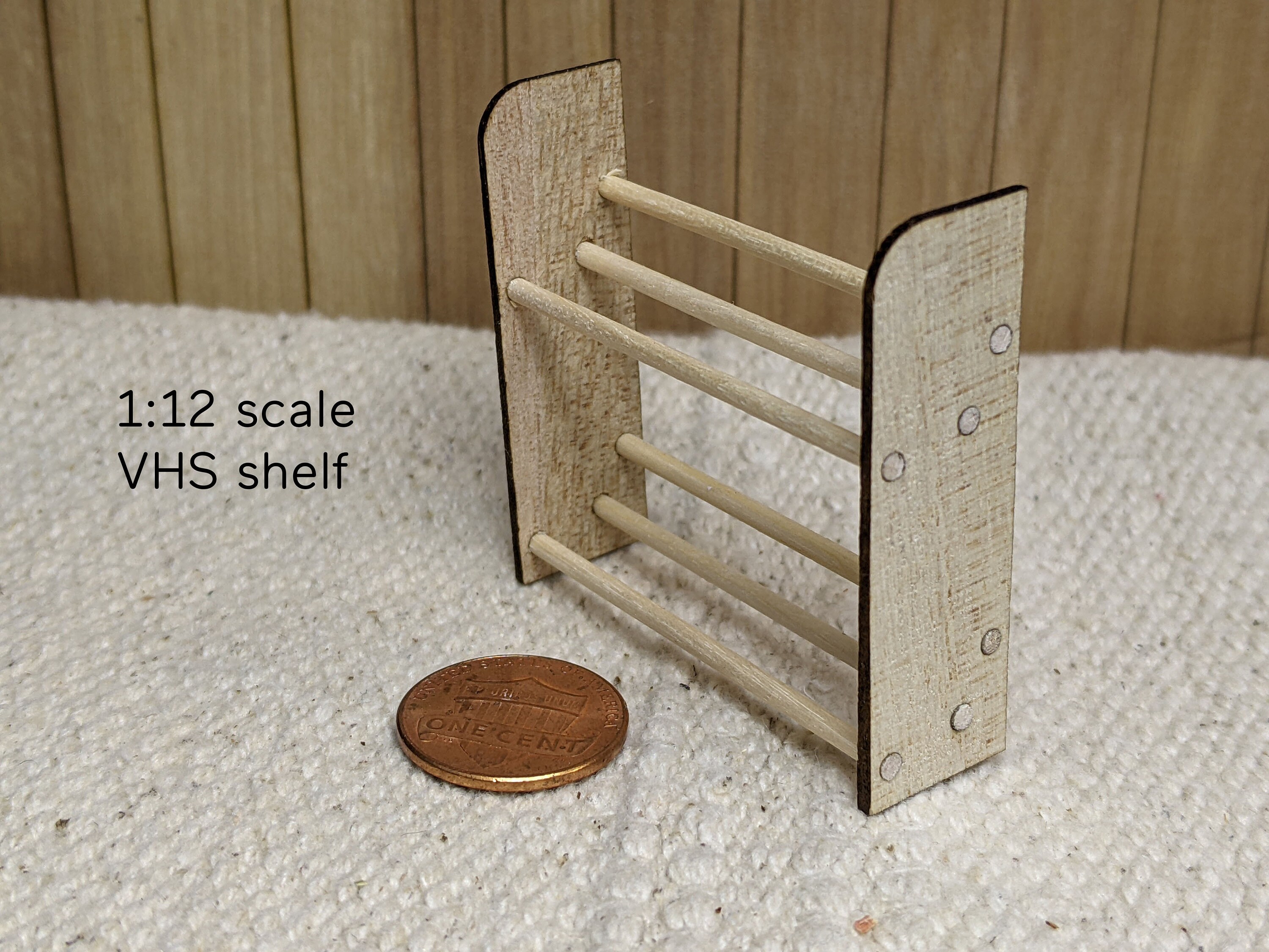 Miniature VHS Shelf for 1/6 or 1:12 Scale Tapes | Etsy Australia