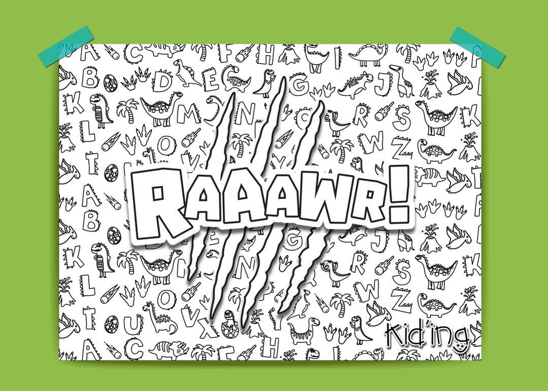Raaawr Poster - Etsy
