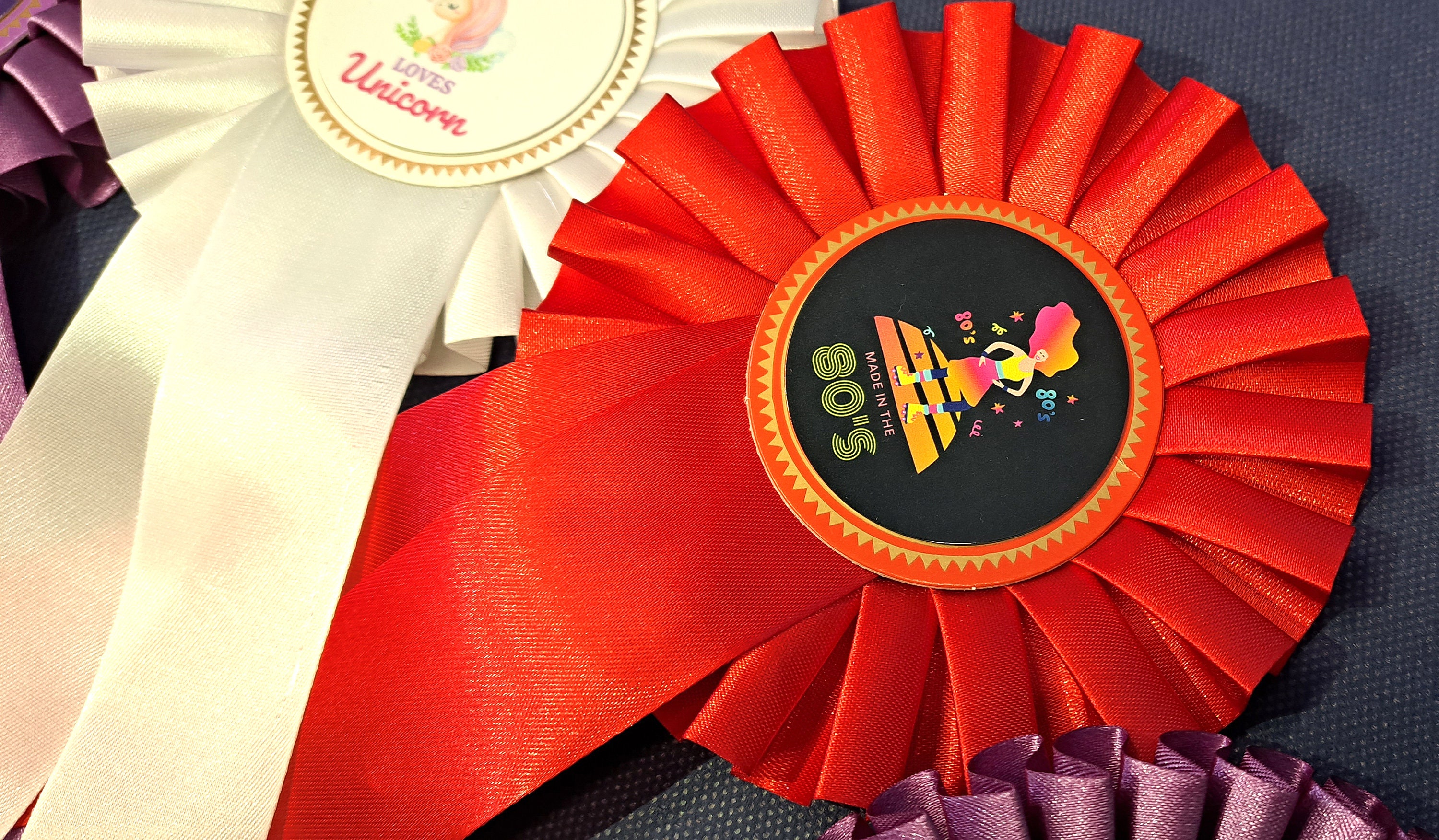 Customized Rosette Ribbon Award With Your Photo/ Text or Choose Design ...