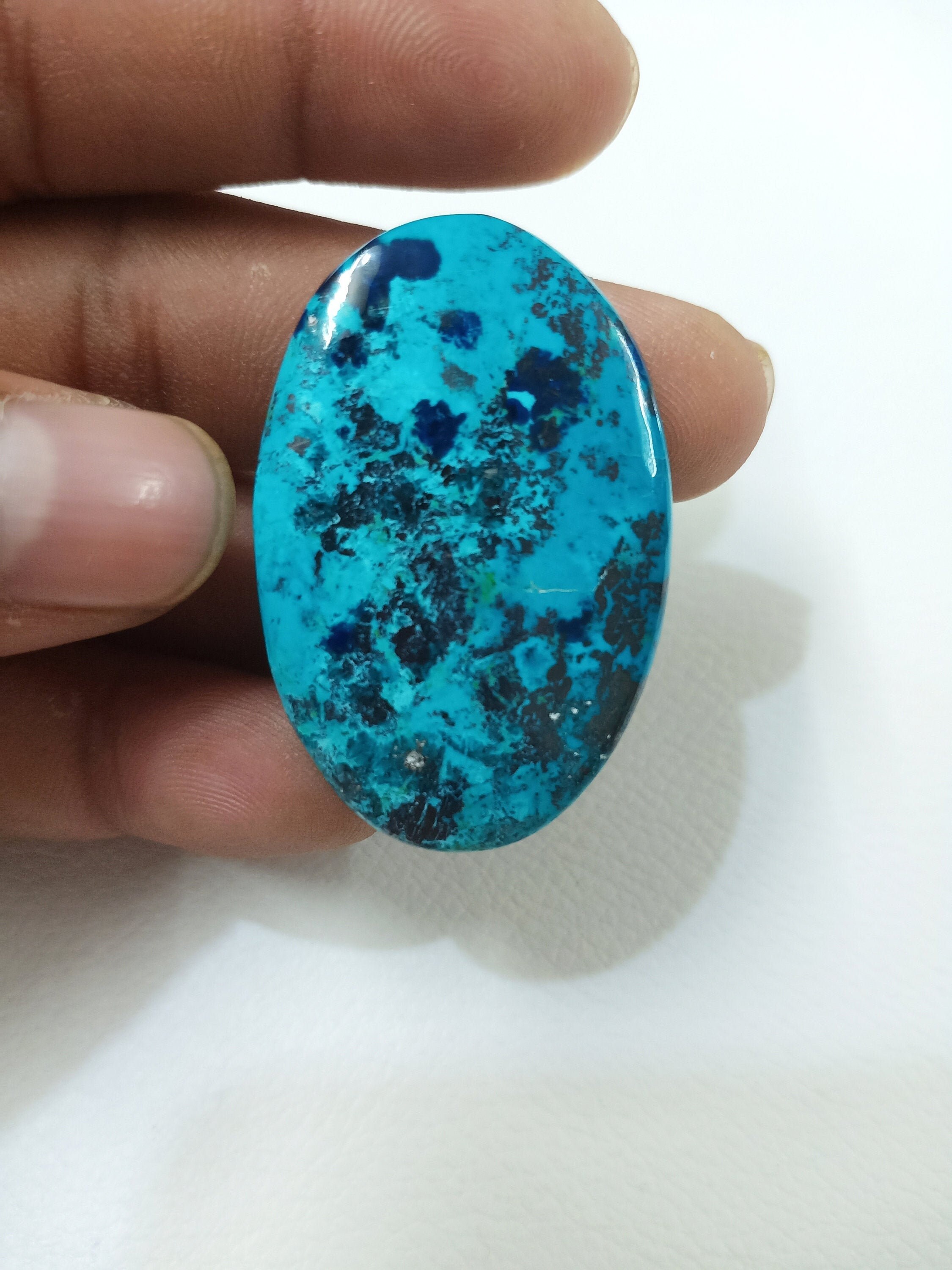 100% Natural Blue Shattuckite Cabochon Oval Shape Shattuckite | Etsy