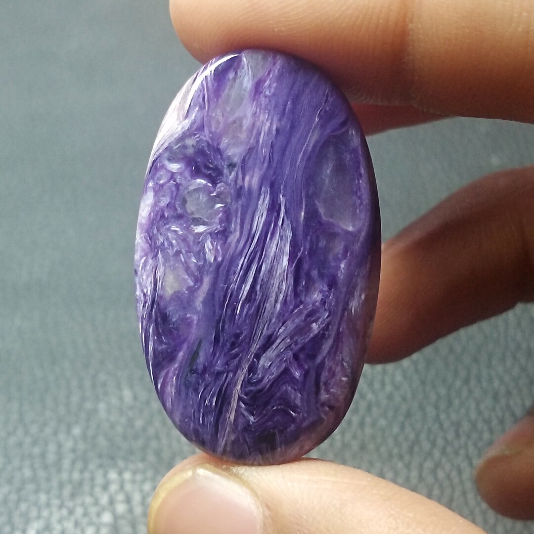 Natural Purple Charoite Loose Gemstone, Charoite Oval Cabochon ...
