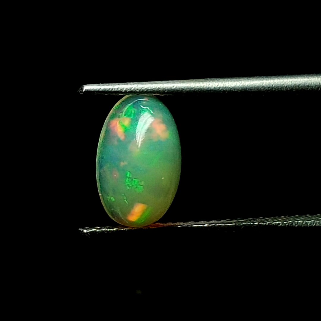 1.3 Cts, Spider Web Opal, Ethiopian Opal, Oval Cabochon, Size 9x6x5 MM ...