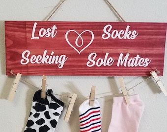 Lost Socks Sign | Etsy