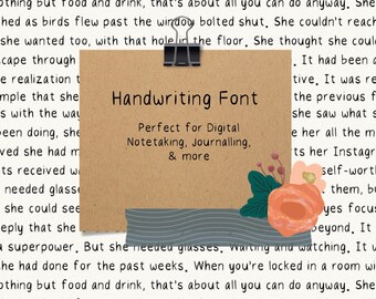 Realistic Handwritten Font Neat Handwriting Font for Digital Planner ...