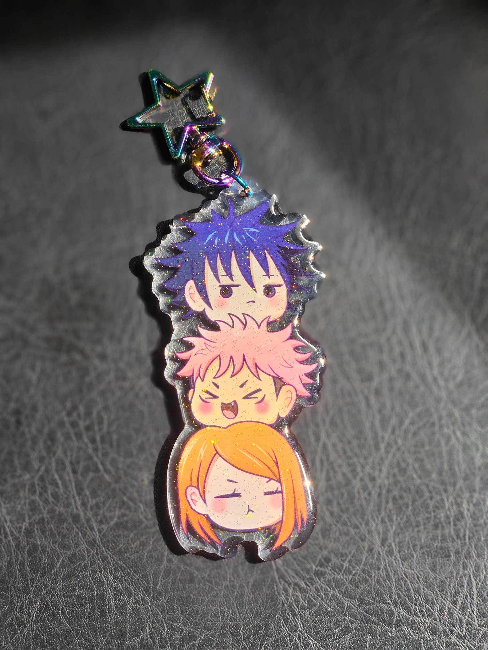 Jujutsu Kaisen Key Charm | Gojo X Geto |glitter Acrylic | Bag Charm ...