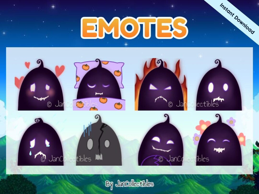 Krobus Stardew Valley Emotes Set (8) | Twitch | Discord | Youtube ...