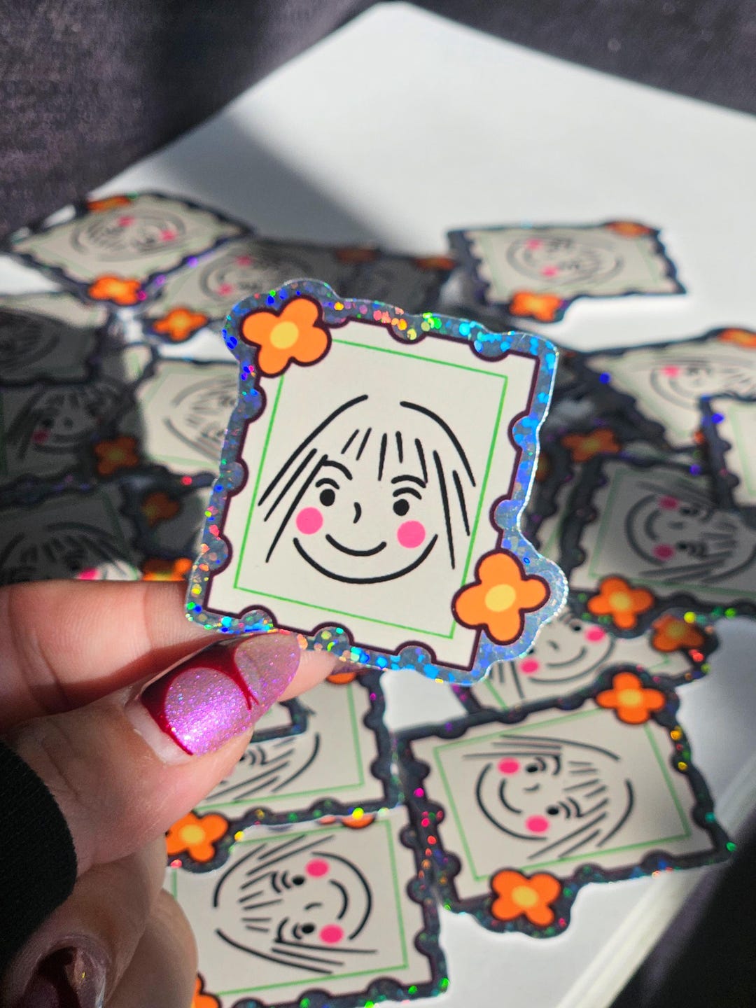 Spirited Away Chihiro Sticker | Holographic Glitter | Waterproof ...