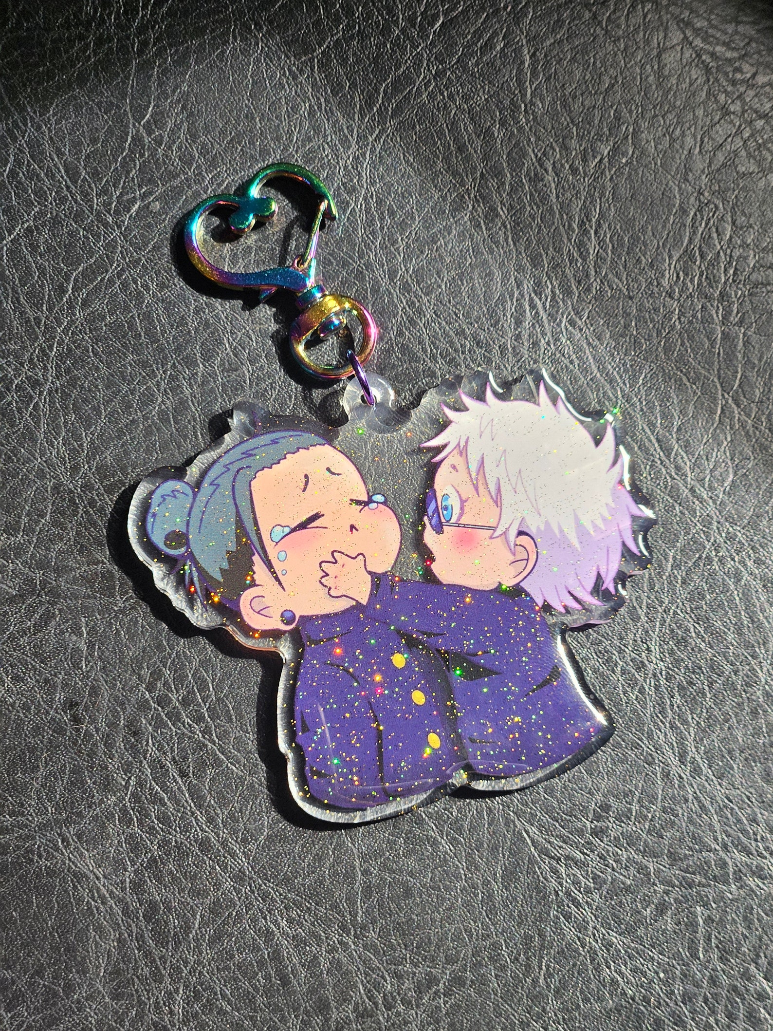 Jujutsu Kaisen Key Charm | Gojo X Geto |glitter Acrylic | Bag Charm ...