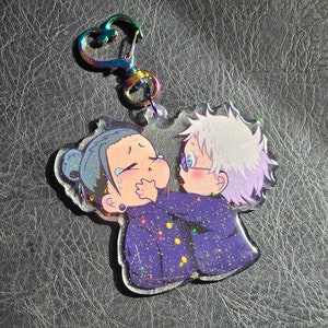 Jujutsu Kaisen Key Charm | Gojo X Geto |glitter Acrylic | Bag Charm ...