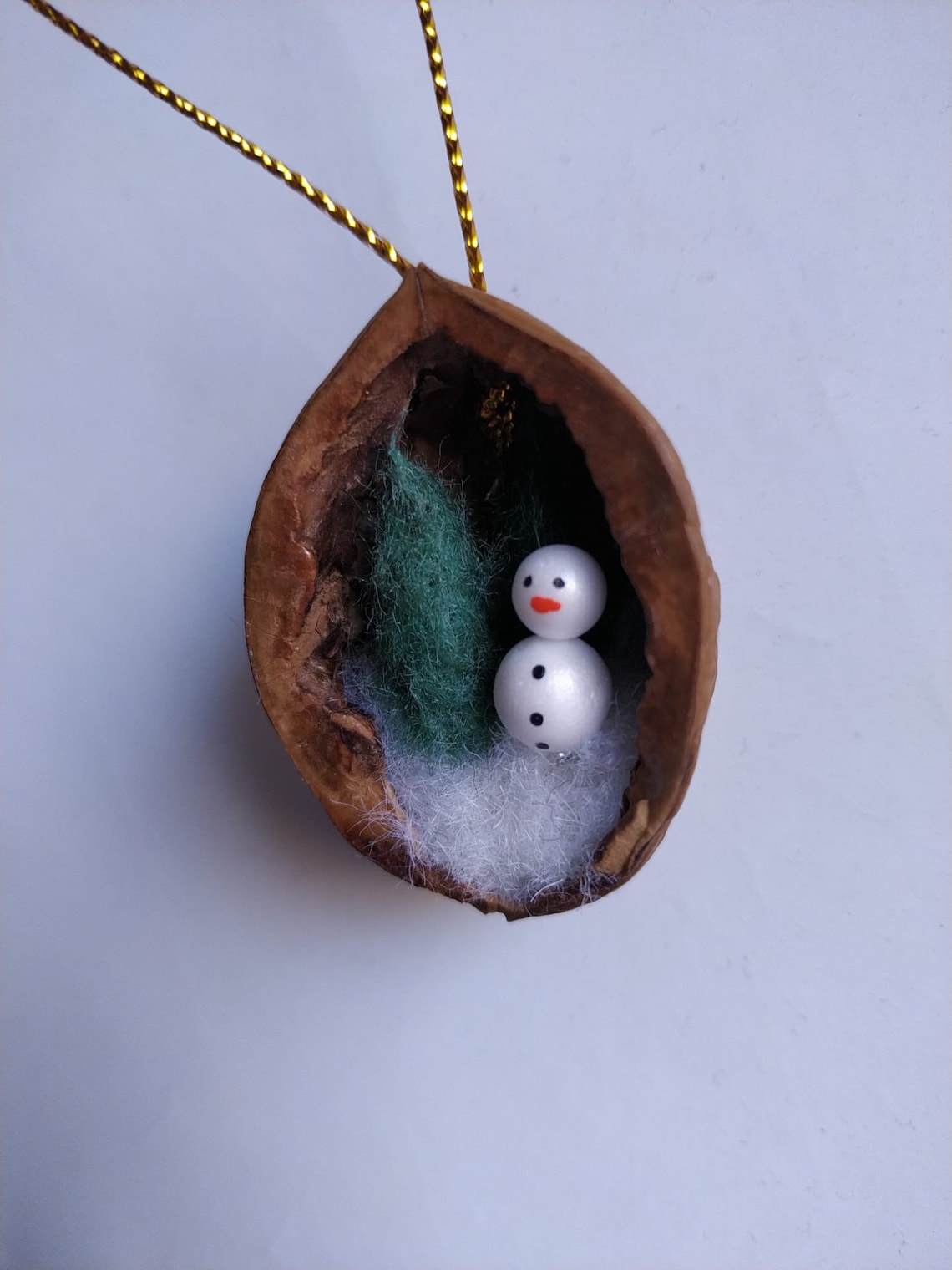 Walnut Shell Christmas Ornaments - Etsy