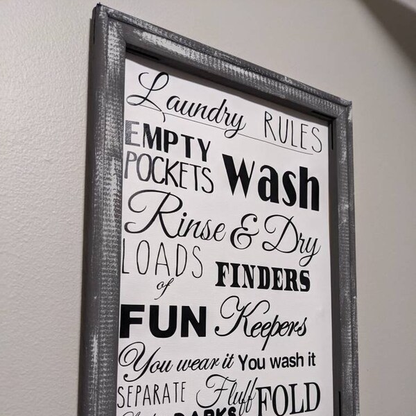 Laundry Rules - Etsy
