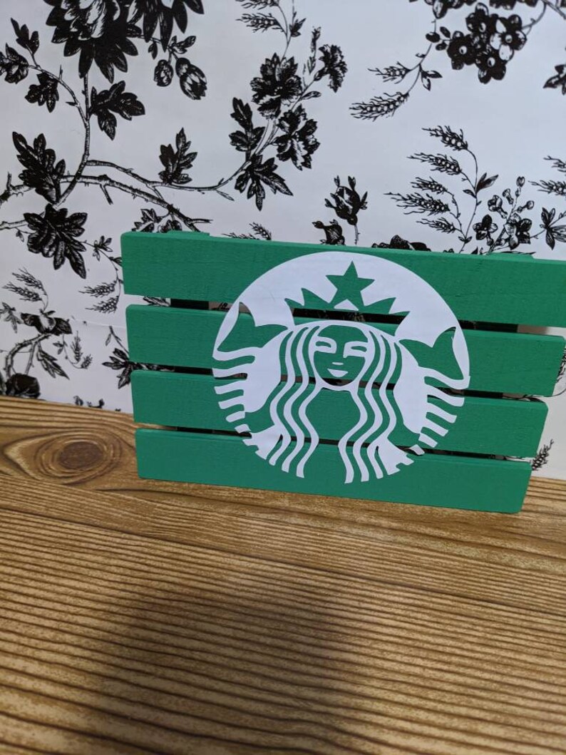 Starbucks Pallet Style Sign Wood Coffee Lover Decor Coffee | Etsy