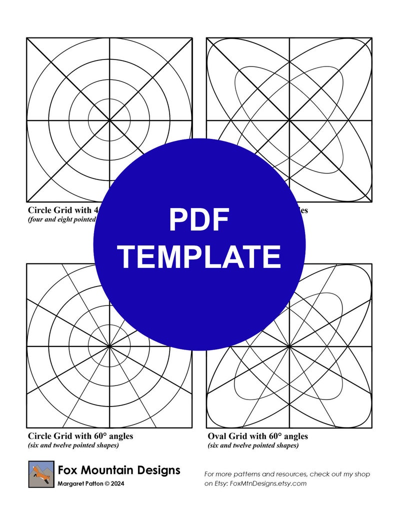 Quilling Grids PDF Templates | PDF Pattern Download | Quilling ...