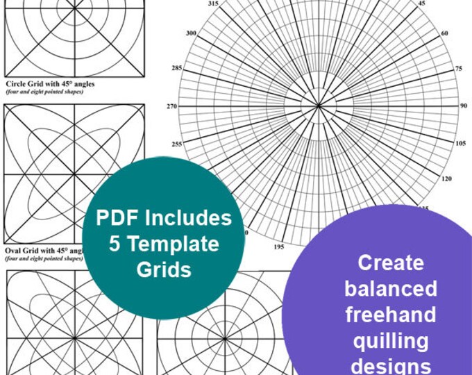 Quilling Grids PDF Templates | PDF Pattern Download | Quilling ...
