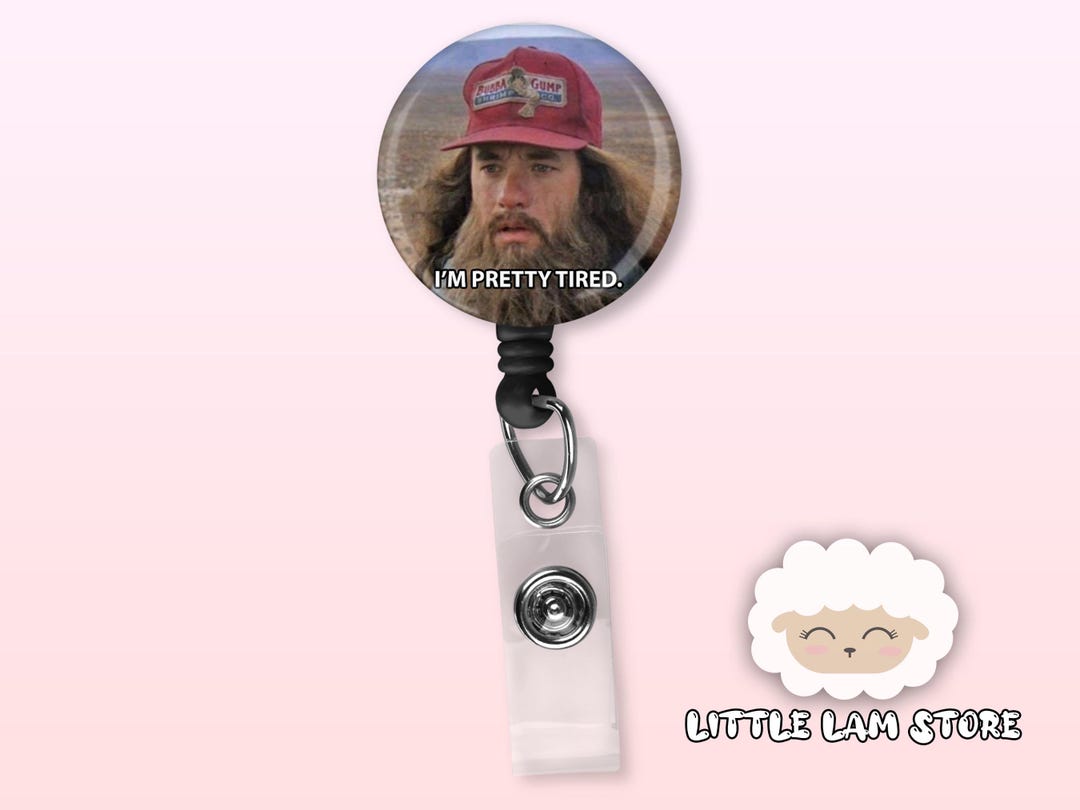 I'm Pretty Tired | Funny | Retractable Badge Reel - Etsy