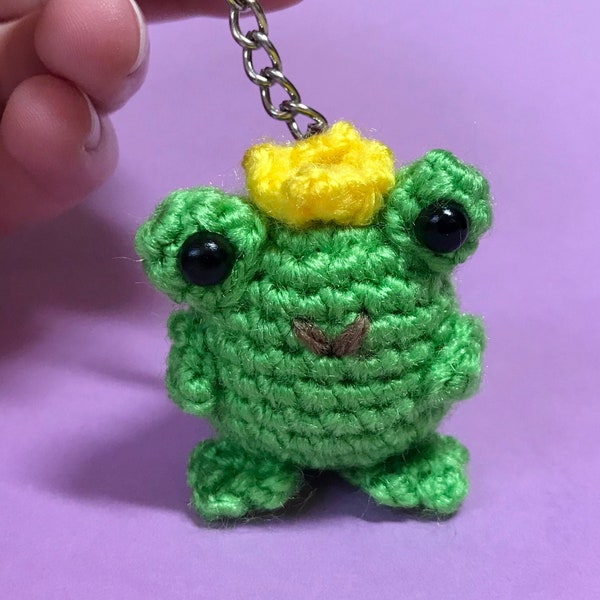 Crochet Frog Keychain - Etsy