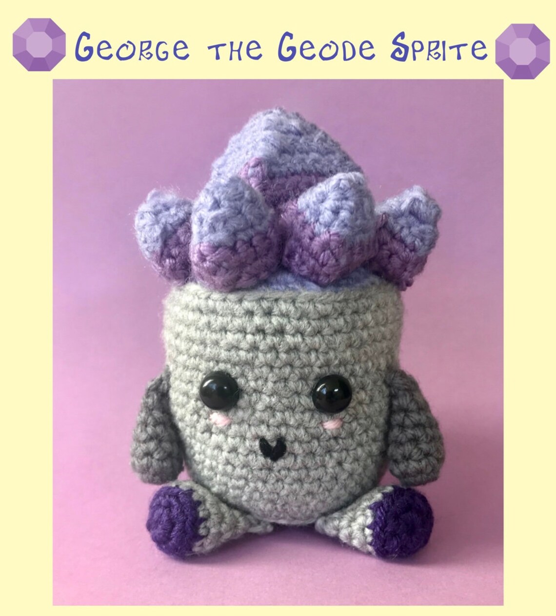 Crochet Geode Sprite - Etsy