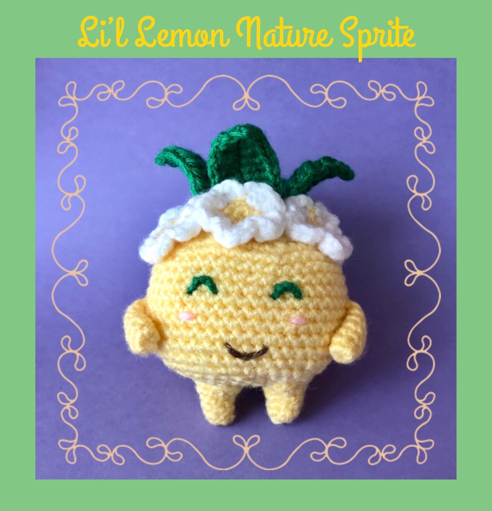 Crochet Lemon Sprite - Etsy