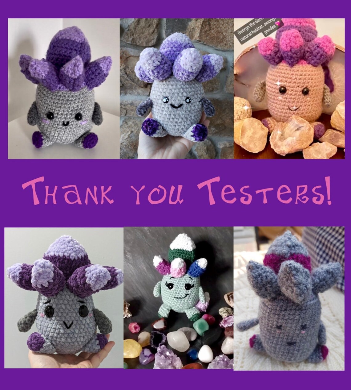 Crochet Geode Sprite - Etsy