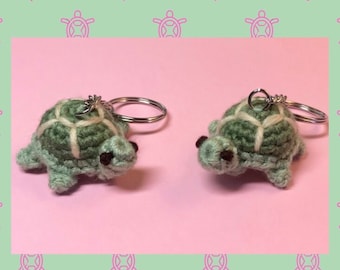 Crochet Sea Turtle Keychain Handmade Amigurumi Cute Bag Charm - Etsy