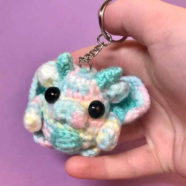 Crochet Dragon Keychain Pattern - Etsy