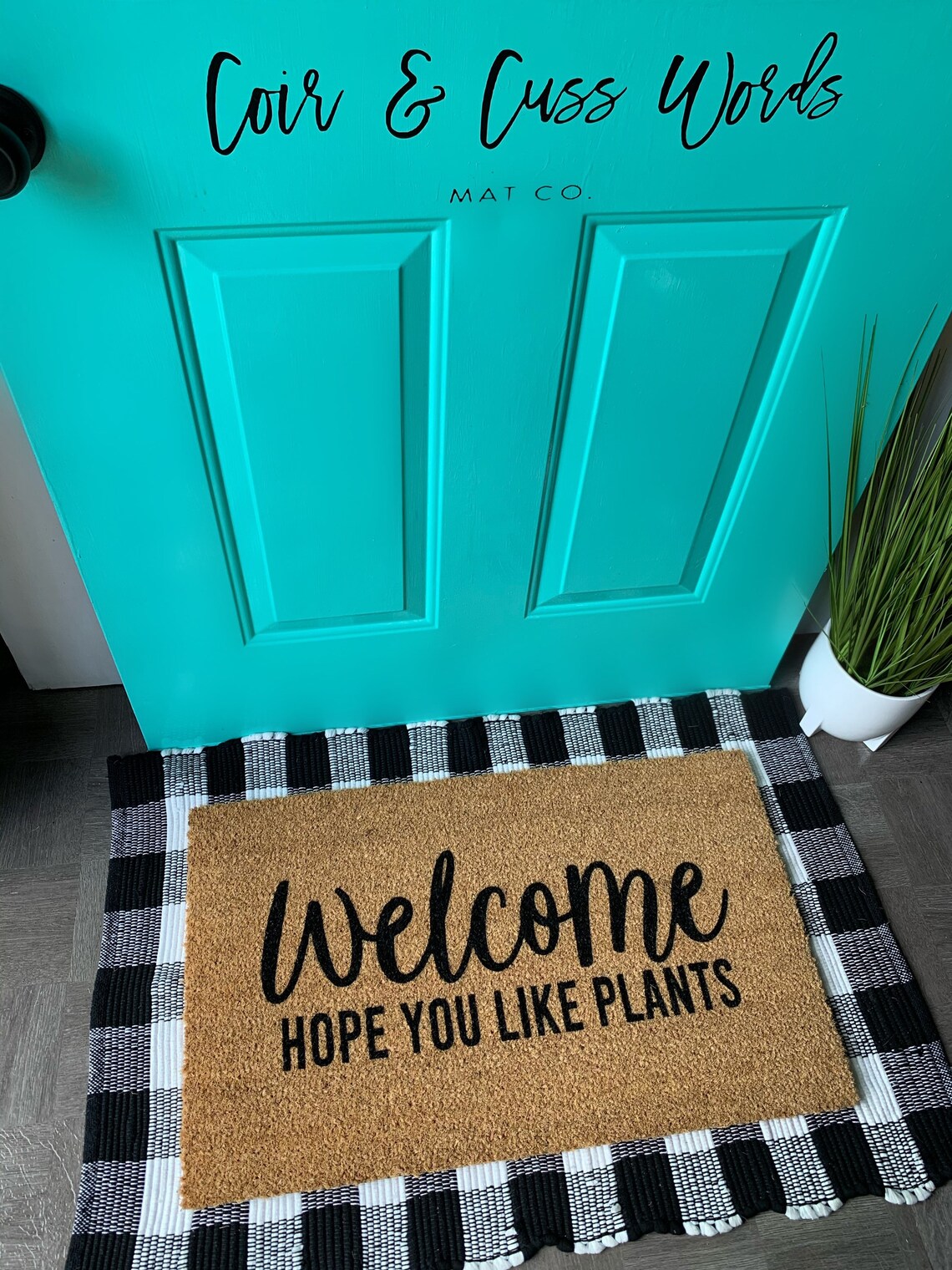 Welcome Hope You Like Plants Door Mat welcome Mat - Etsy