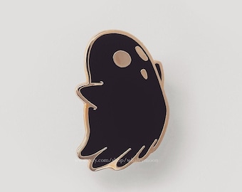 Ghost Pin, Halloween Pin, Enamel Pin, Spooky Pin, Sparkly Ghost Pin ...