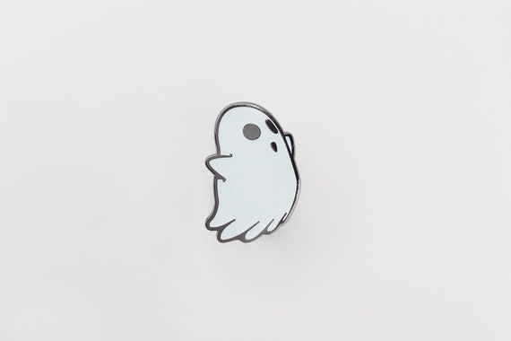 Ghost Enamel Pin Glow in the Dark - Etsy