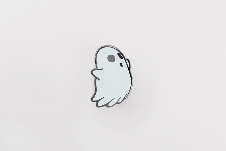 Ghost Enamel Pin Glow in the Dark - Etsy