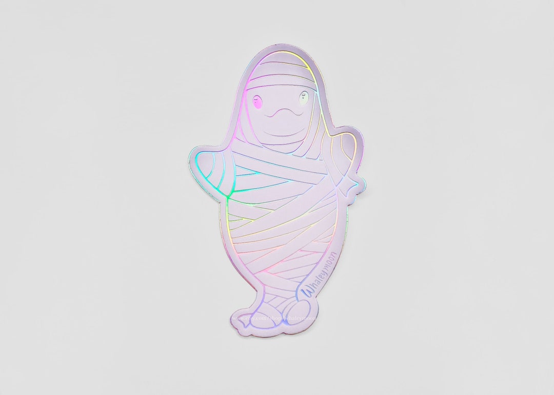 Mummy Holographic Vinyl Sticker - Etsy