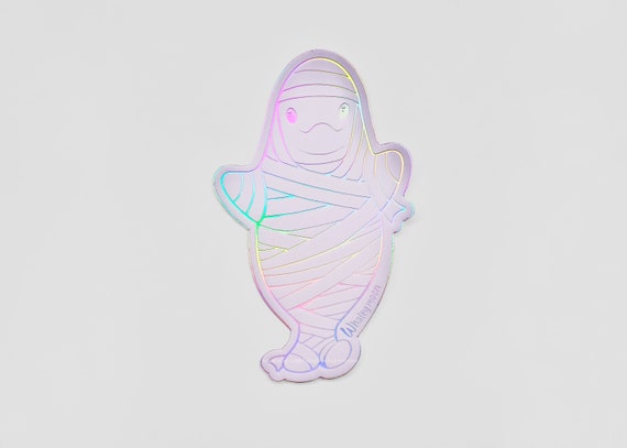 Mummy Holographic Vinyl Sticker - Etsy
